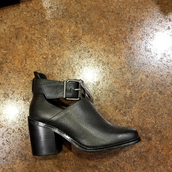 Shellys London | Shoes | Asos Shellys London Black Buckle Ankle Boots ...